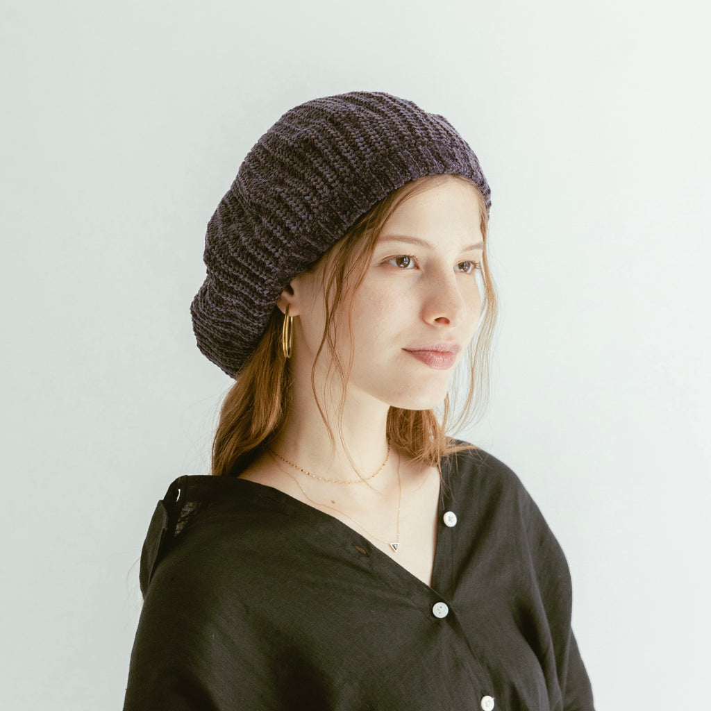 Mole Yarn Knit Beret